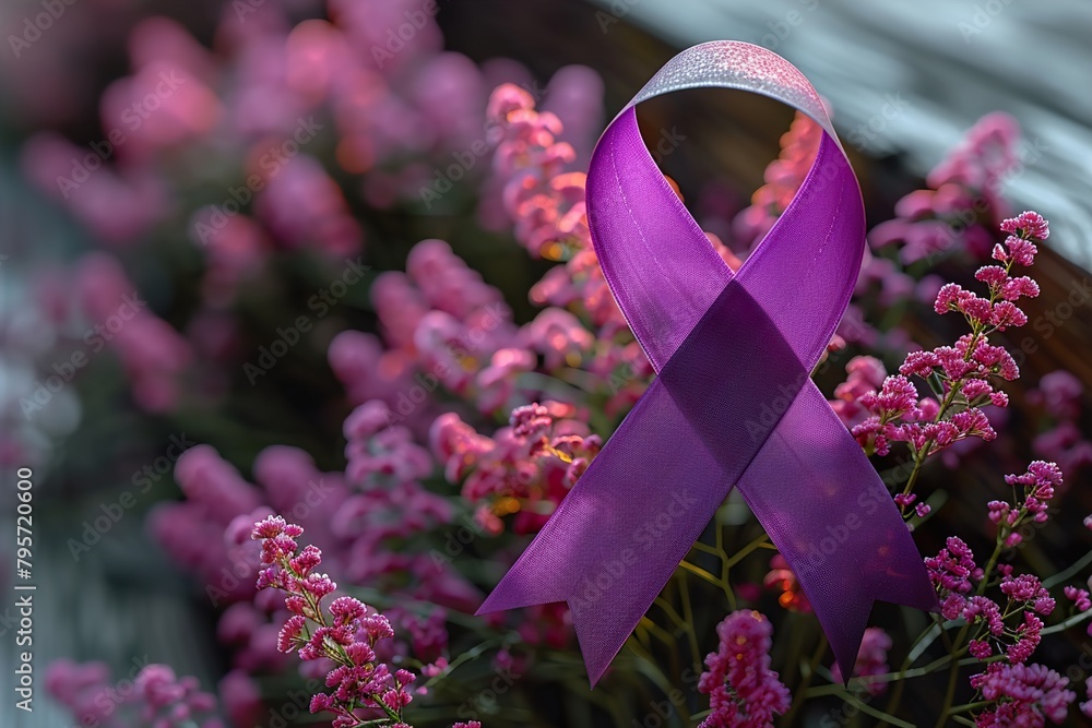 Violet awareness ribbon. World Lupus Day. Autoimmune disease. World ...