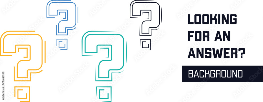 Question mark icon, Quiz symbol, FAQ sign help and support web template ...
