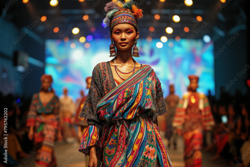 Fashion Show Combines Diverse Cultural Elements, Models in Traditional ...