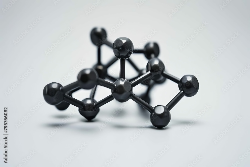 anthracene molecular structure skeletal formula isolated on white ...