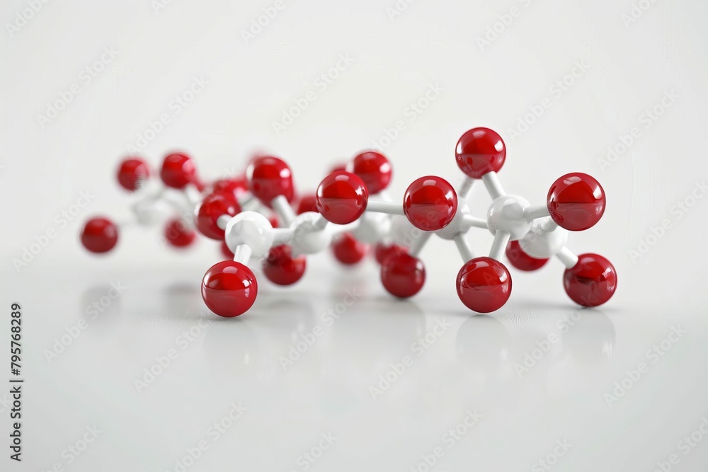biotin vitamin b7 molecular structure isolated on white background 3d ...