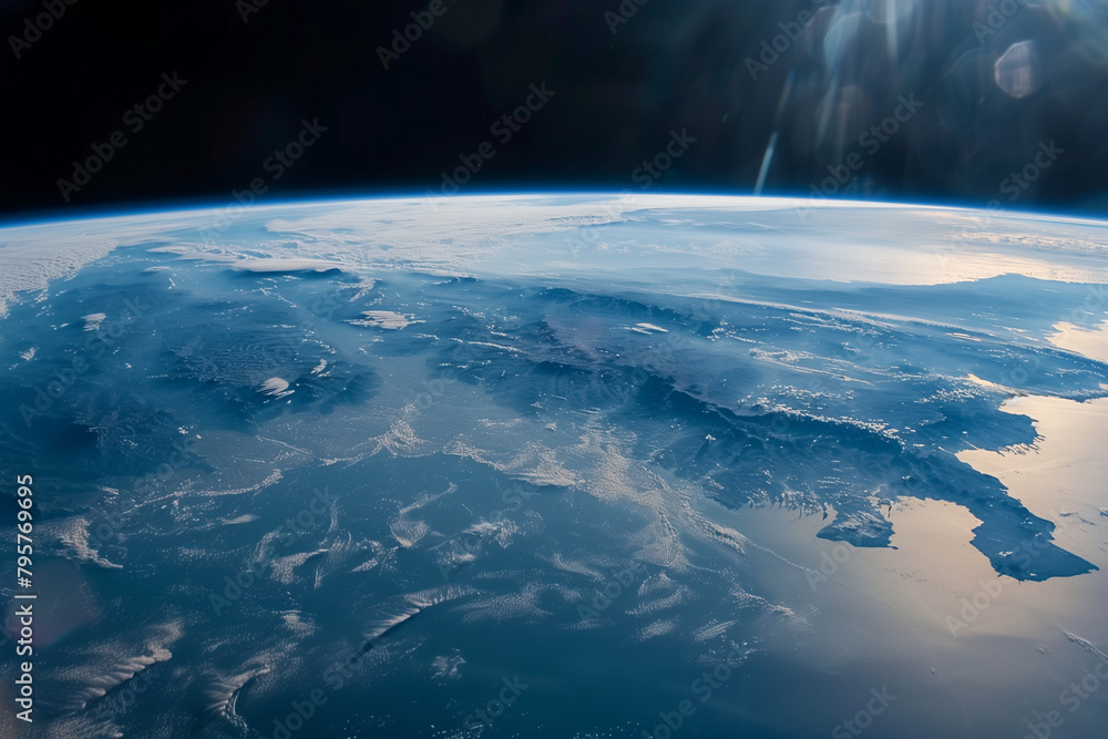 inspiring photo of the earth as seen from space, with clusters of ...