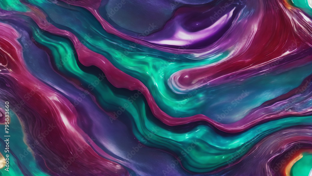 Images reminiscent of liquid gemstones, with translucent pools of fluid ...