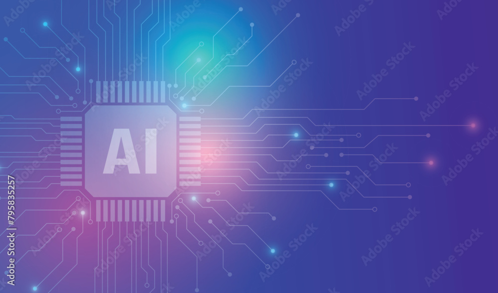 AI Artificial Intelligence and Machine Learning Background Concept, Big ...