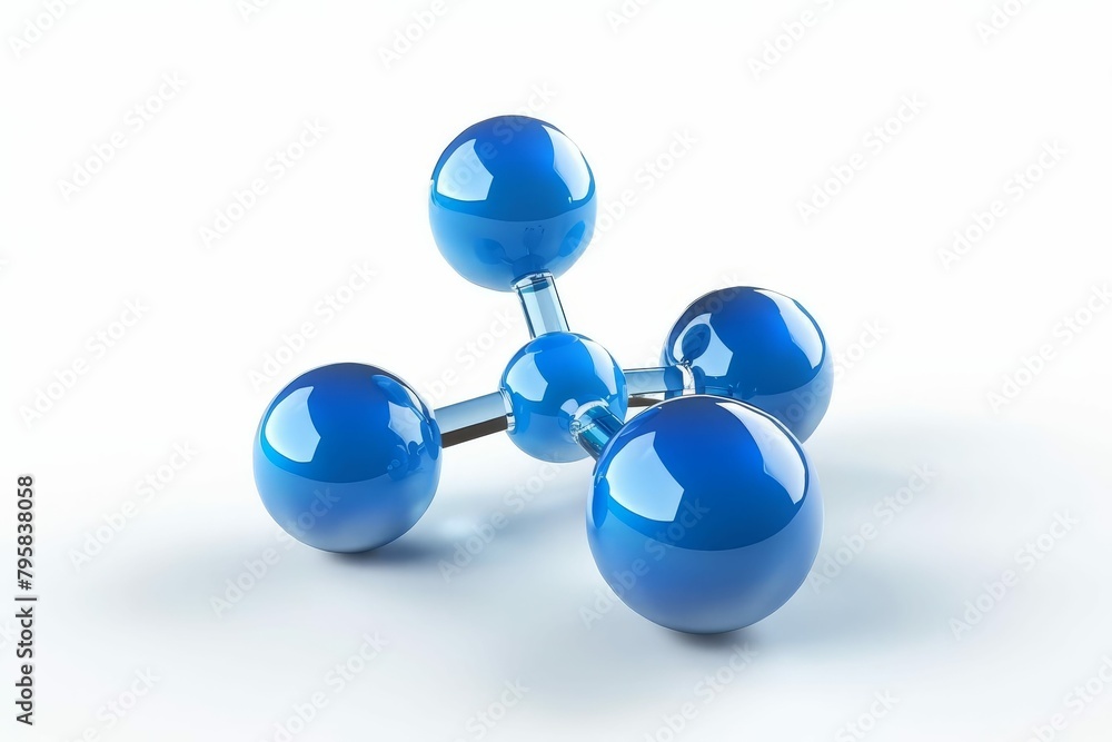 ozone molecule isolated on white background 3d illustration of chemical ...