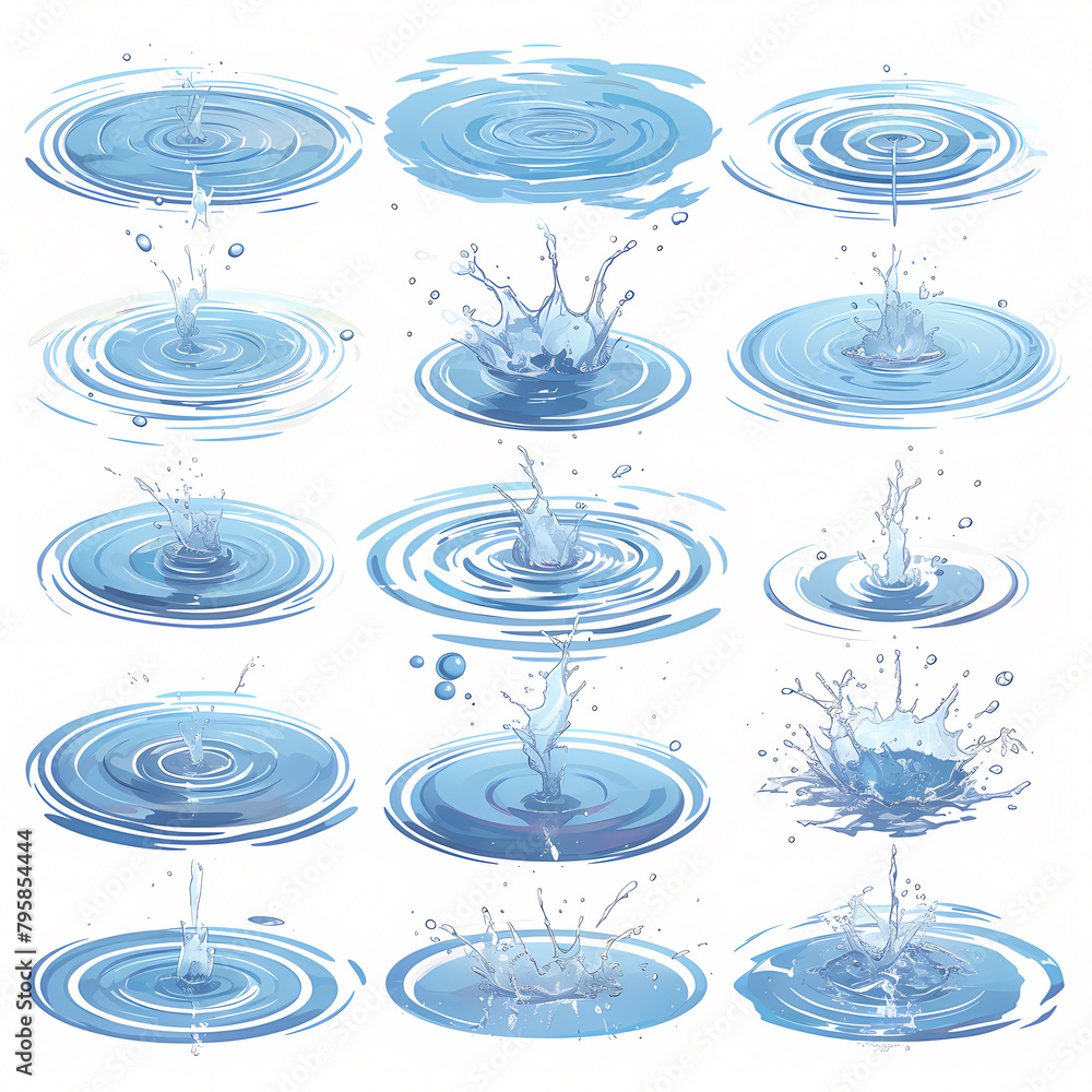 Elegant Water Ripple Collection: 12 High-Resolution Images with Splash ...