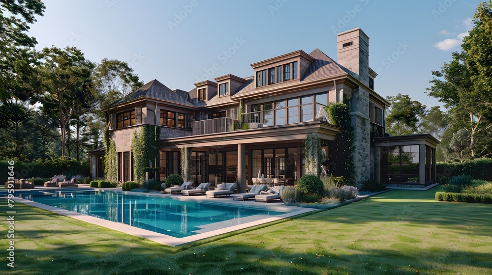 In the exclusive Hamptons, New York, a Mediterranean-inspired villa ...