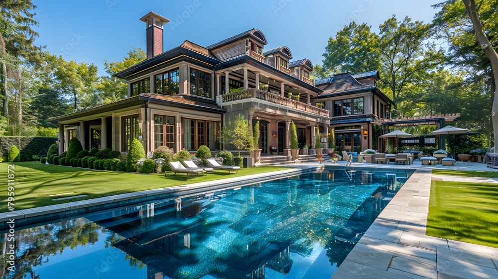 In the exclusive Hamptons, New York, a Mediterranean-inspired villa ...