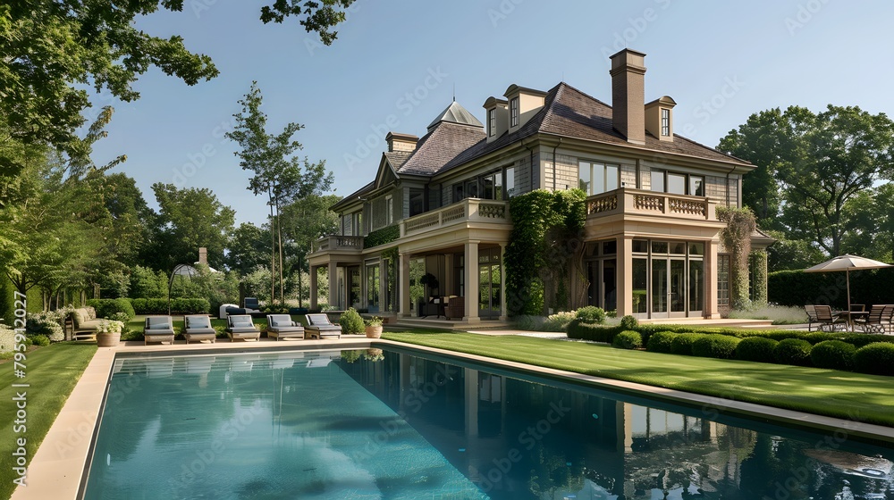 In the exclusive Hamptons, New York, a Mediterranean-inspired villa ...