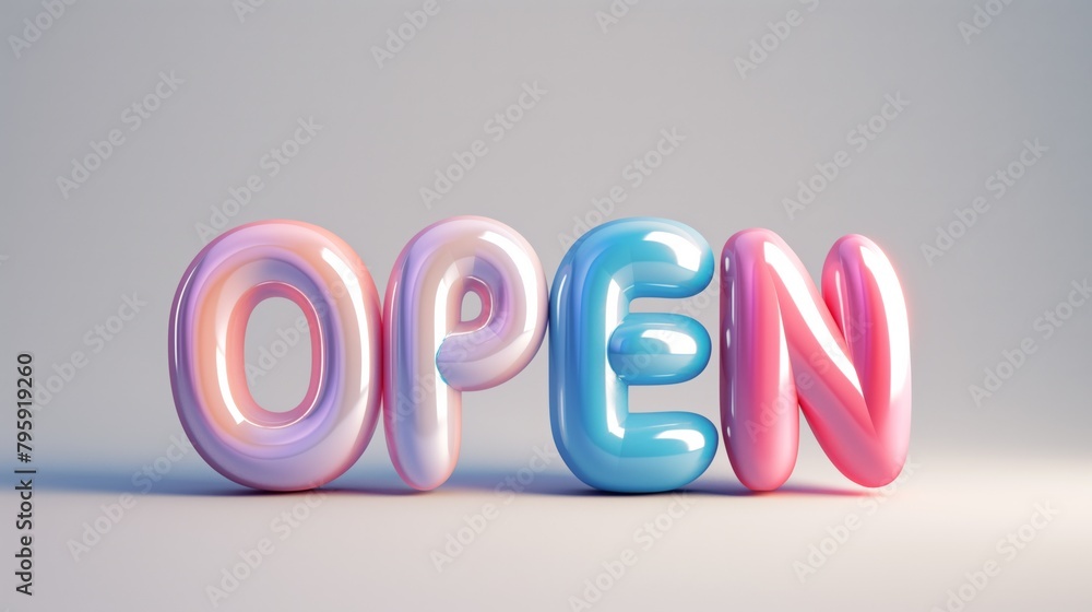 Bright and colorful 'PARTY' balloon letters. Celebration and event ...