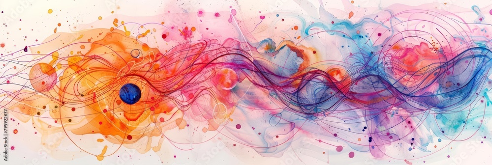 Electrons orbit nuclei in an animated dance akin to a cartoon drawing ...