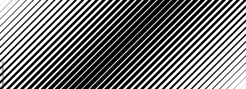 Oblique line halftone gradient texture. Fading diagonal stripe ...