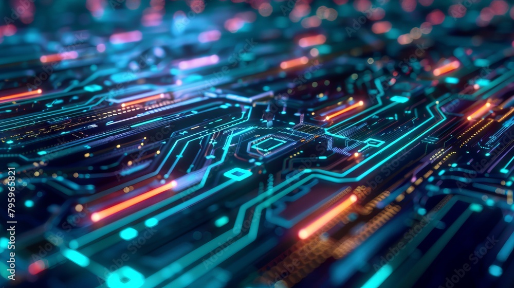 Sci-Fi Tron style Patterns Backdrop Background Wallpaper Stock ...