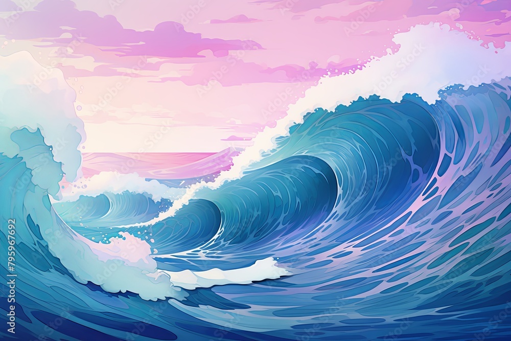 Tidal Surge Spectrum: Oceanic Tidal Wave Gradients Deployment Stock ...