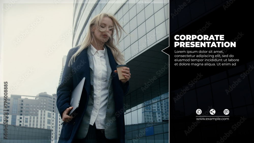 Modern Business Slideshow Stock Template | Adobe Stock