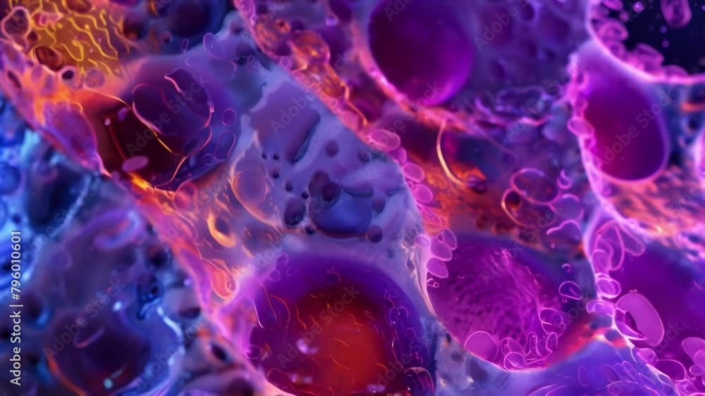 In this microscopic image the Golgi apparatus of an animal cell is ...