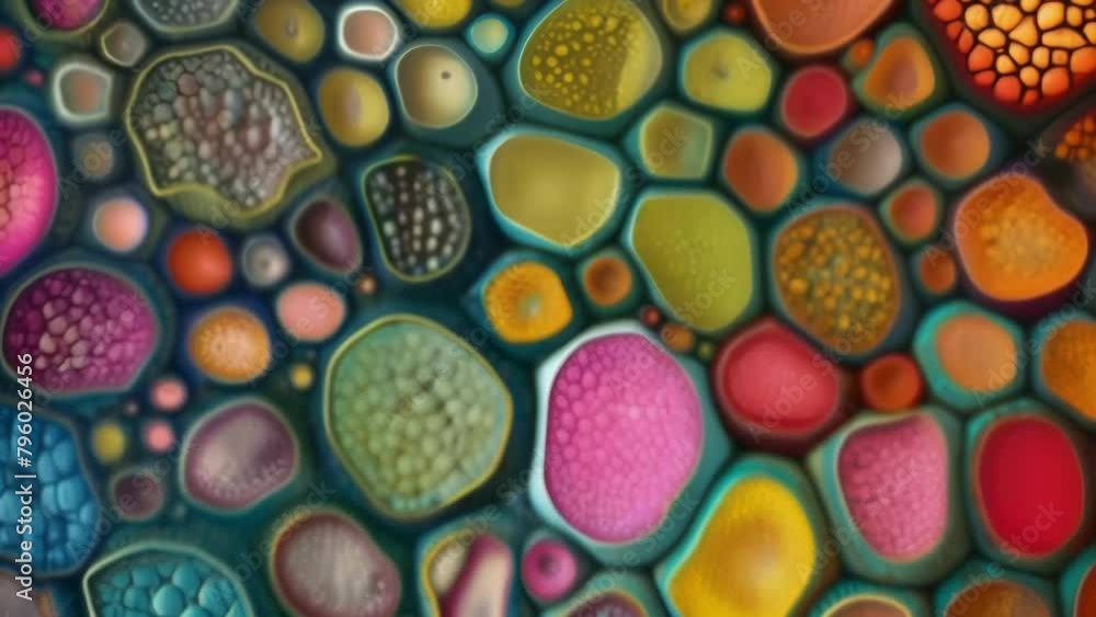 A microscopic image of pollen grains in different shapes sizes and ...