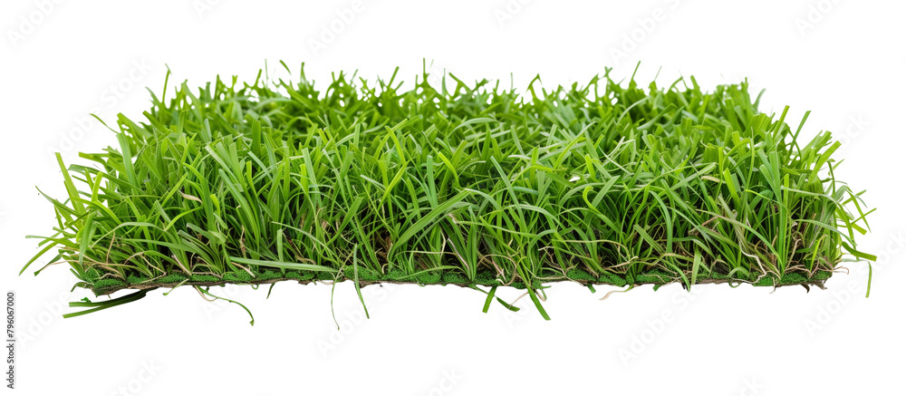 Sod of Bermuda grass, commonly used in sports fields for its durability ...