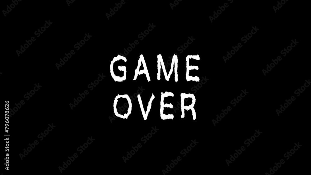 game over Pixel art design isolated on white background. Pixel art for ...