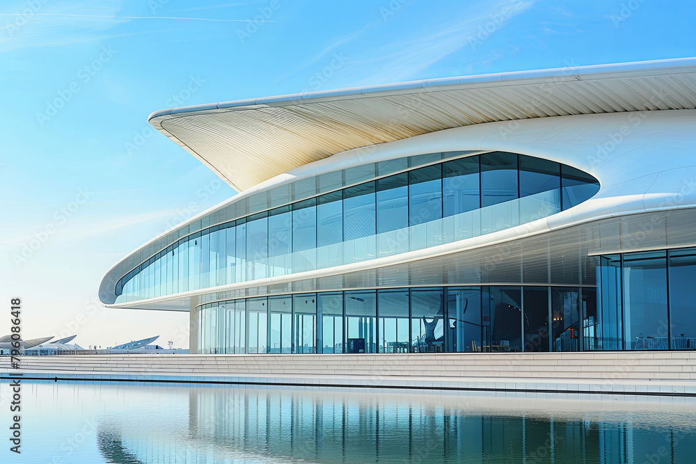 Exterior perspective of an art museum showcasing captivating ...