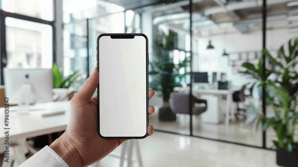 person holding smartphone, iPhone mockup, iPhone screen cut out mockup ...