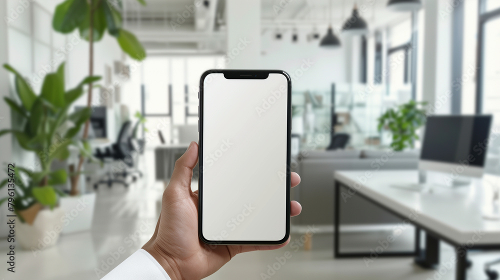 person holding smartphone, iPhone mockup, iPhone screen cut out mockup ...