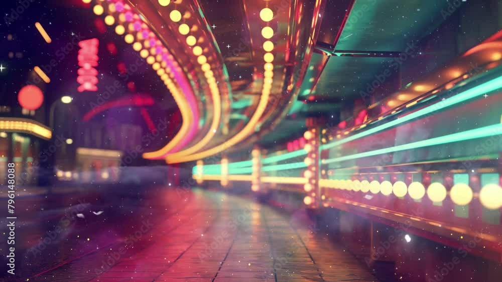 computer generated marquee with an alpha channel . seamless looping ...