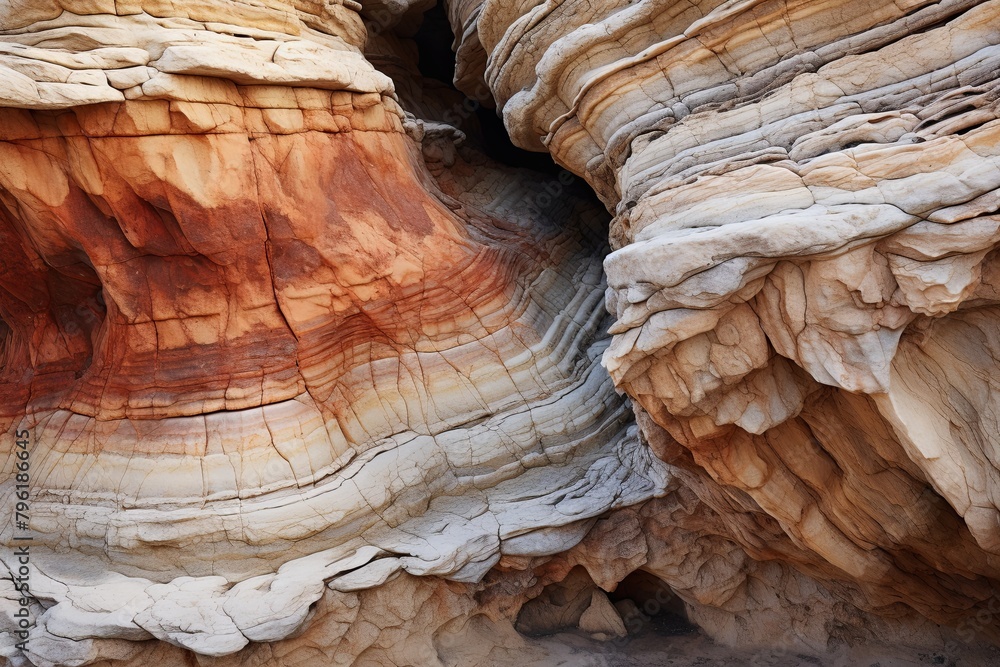 Rustic Canyon Rock Gradients: Natural Erosion Patterns Showcase Stock ...