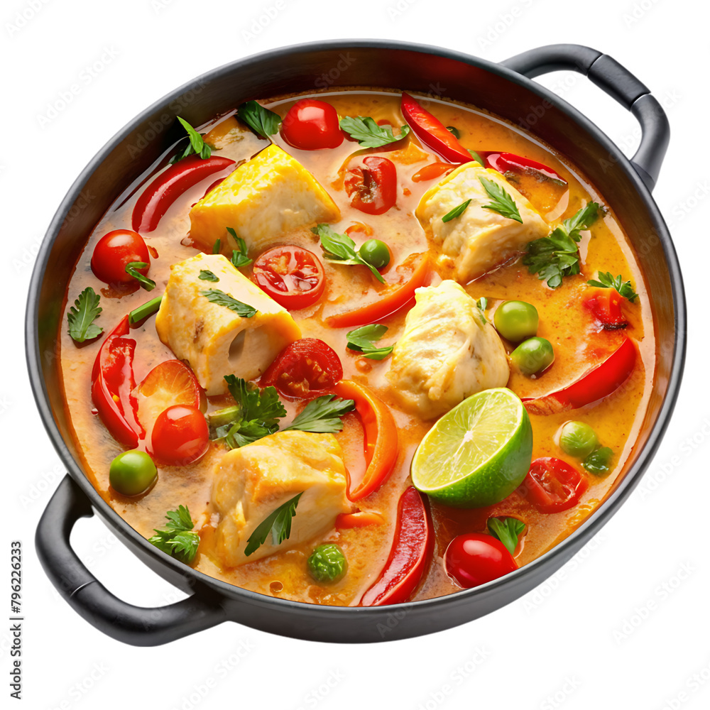 moqueca a flavorful fish stew with coconut milk Stock Photo | Adobe Stock