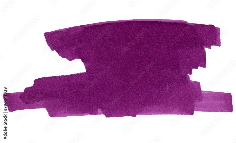 Purple stroke drawn sketch marker isolated on a transparent background ...