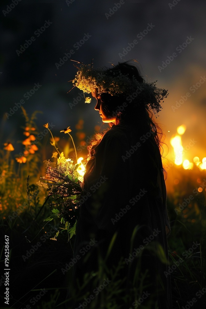 Slavic rituals on Kupala night. Midsummer holiday, early summer holiday ...