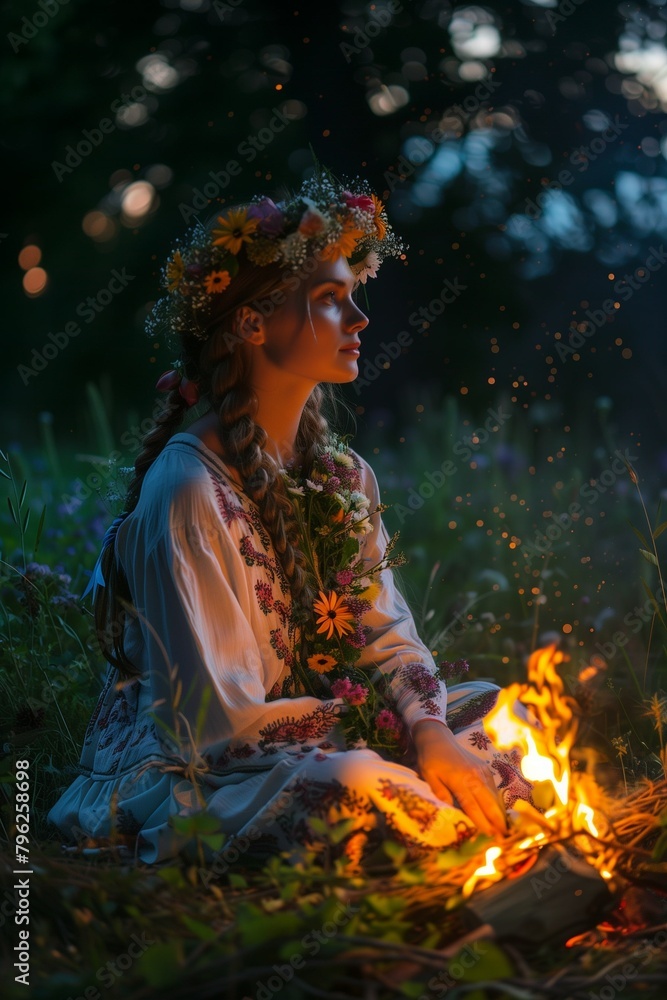 Slavic rituals on Kupala night. Midsummer holiday, early summer holiday ...