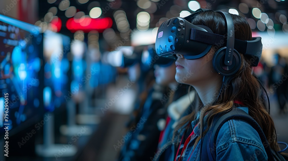 Produce an image showcasing a global science fair event hosted on the ...