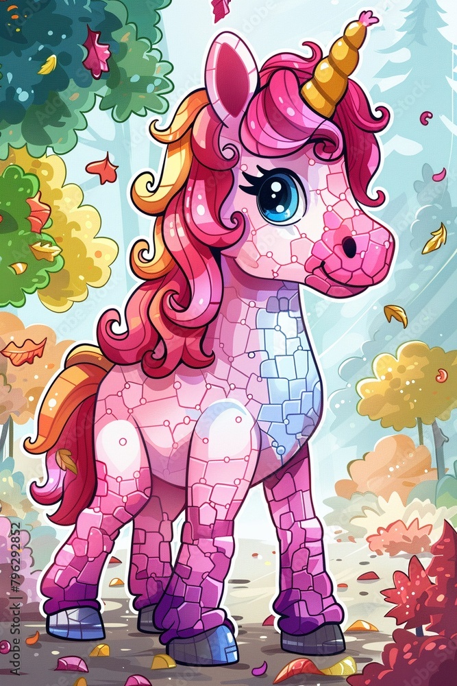 Discover a delightful kids activity featuring a whimsical unicorn ...