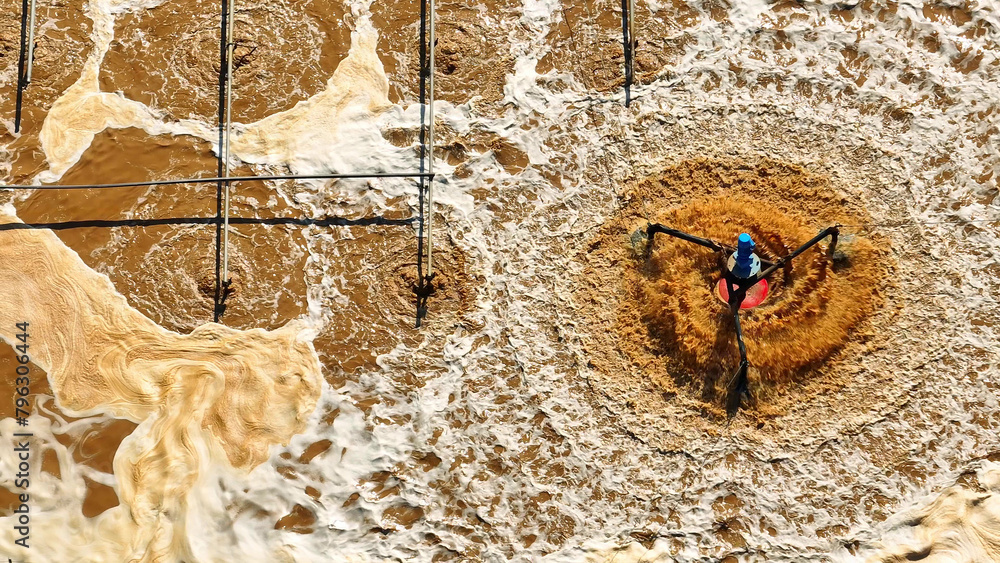 An industrial wastewater treatment pond is a containment structure ...