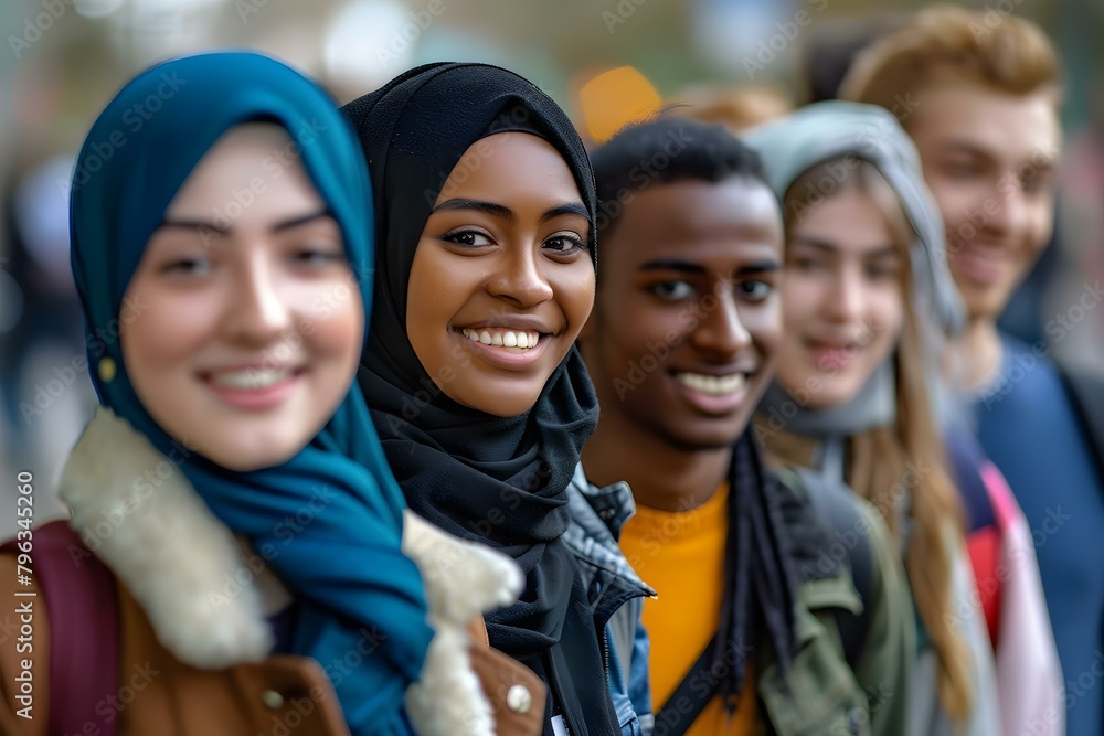 International Students and Friends Embracing Diversity. Concept ...