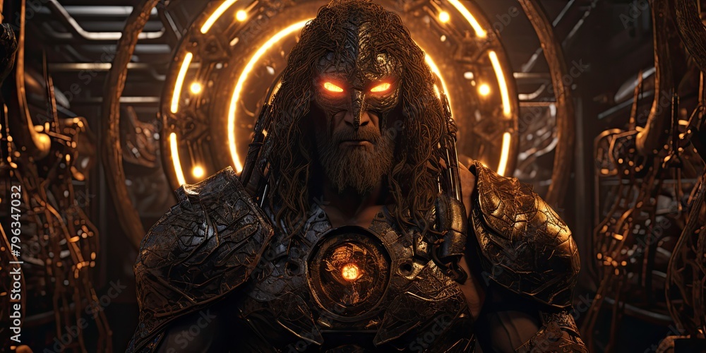 Ruthless portrayal of Ares, the Greek god of war, epitomizing the ...