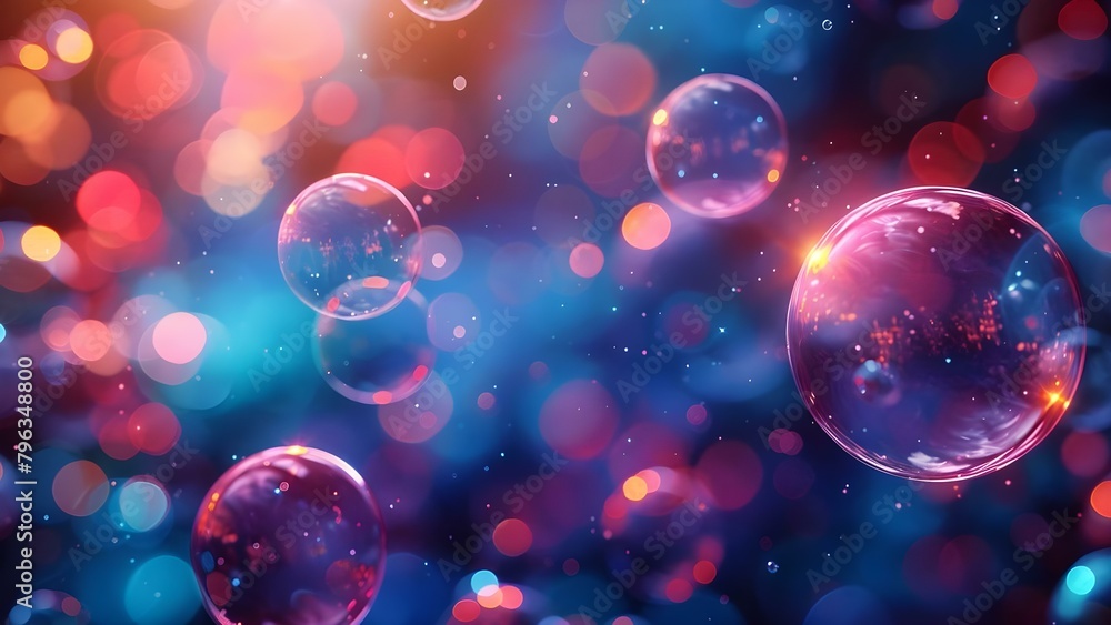 Bubble chart illustrating the evolution of market share alongside ...