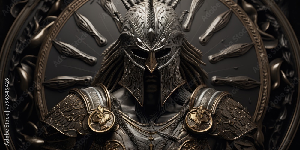 Powerful representation of Ares, the war deity of Greek mythology ...