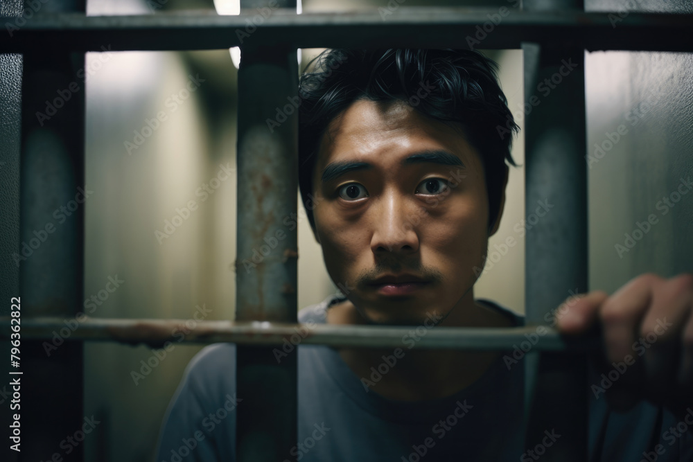 男, 男性, 囚人, 犯罪者, 檻, 刑務所, 犯罪, 処罰, 悪, Man, Male, Prisoner, Criminal, Cage ...