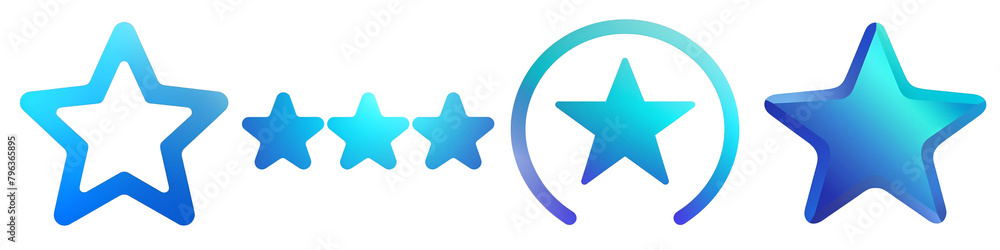 Rating clipart collection, symbol, logos, icons isolated on transparent ...