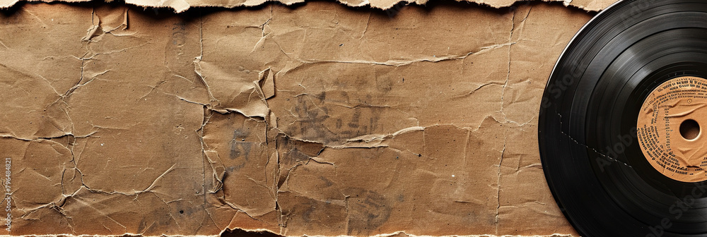 A realistic distressed edge paper texture overlay for an album cover ...