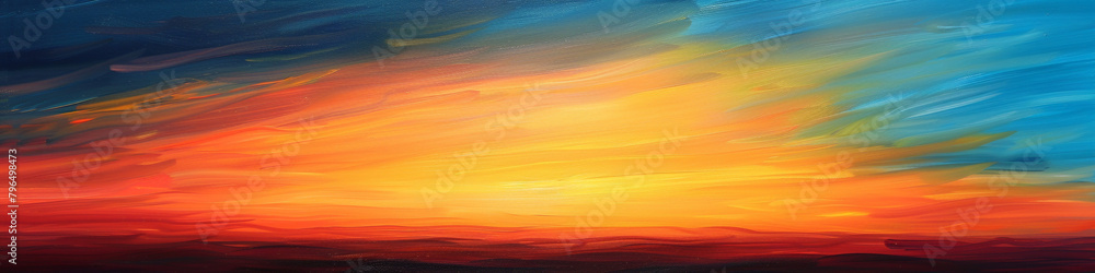 Absorb the breathtaking beauty of a sunrise gradient, as the sky ...