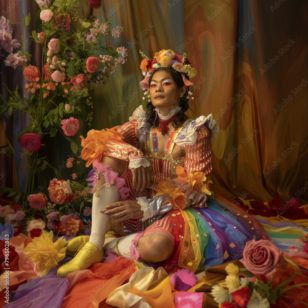 Trans model. Fashion, social issues, gay pride, transphobia, homophobia ...