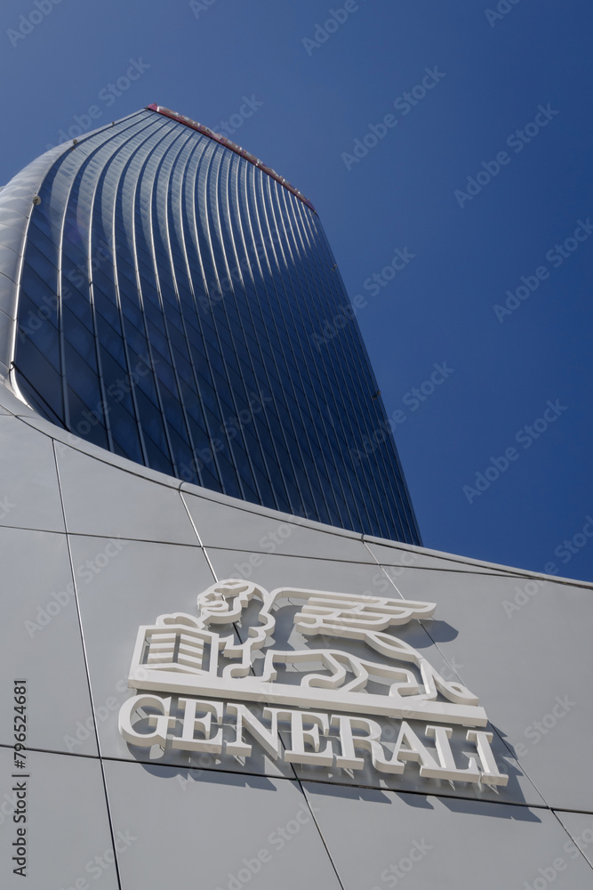 Foto de Logo of the Italian insurance company Assicurazioni Generali at ...