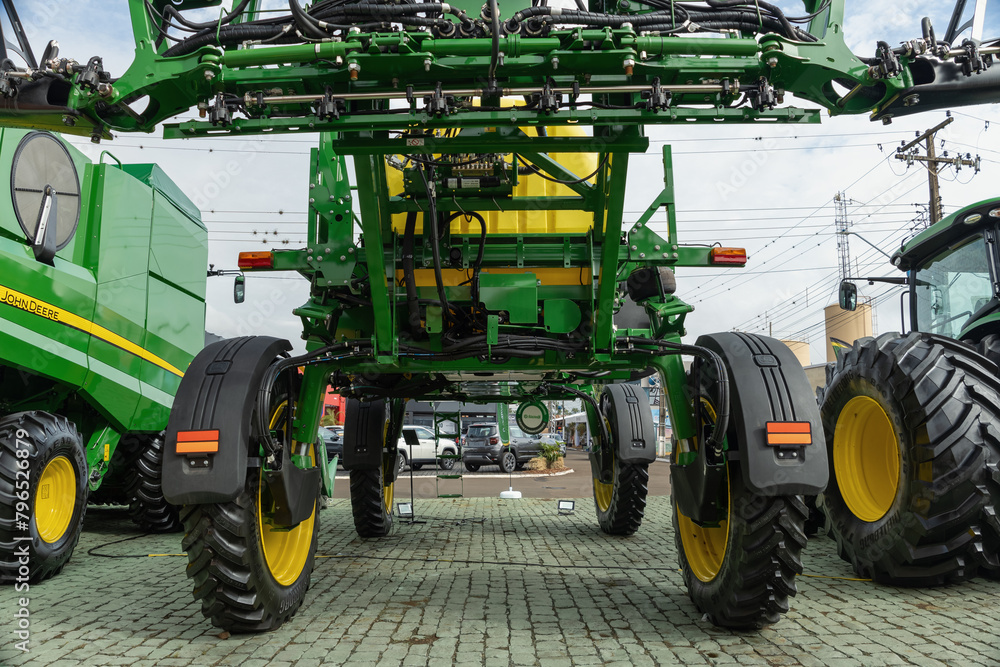 Vehicle John Deere self-propelled sprayer M4030 on display at the ...