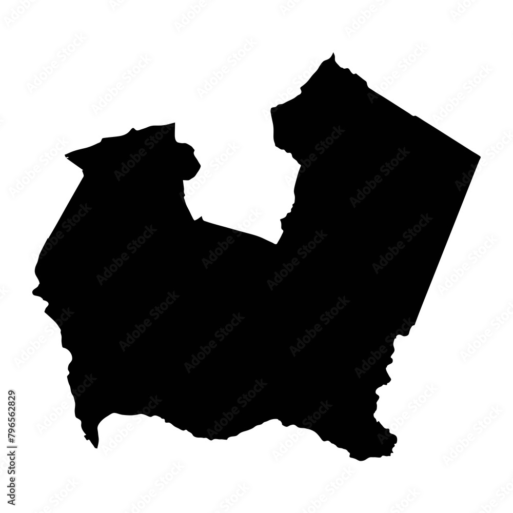 Nyeri County map, administrative division of Kenya. Vector illustration ...