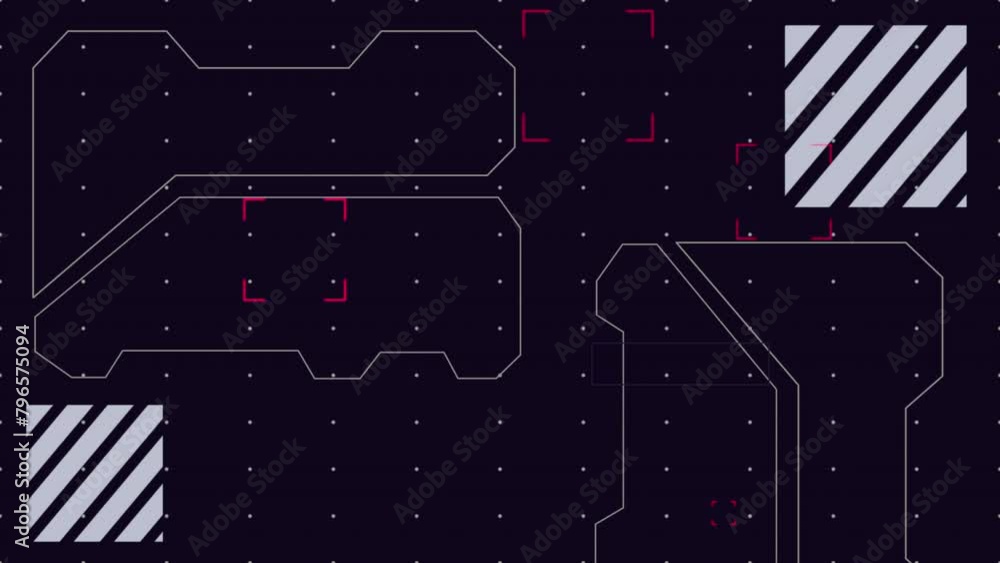 A visually captivating maze with interconnected rectangular shapes ...