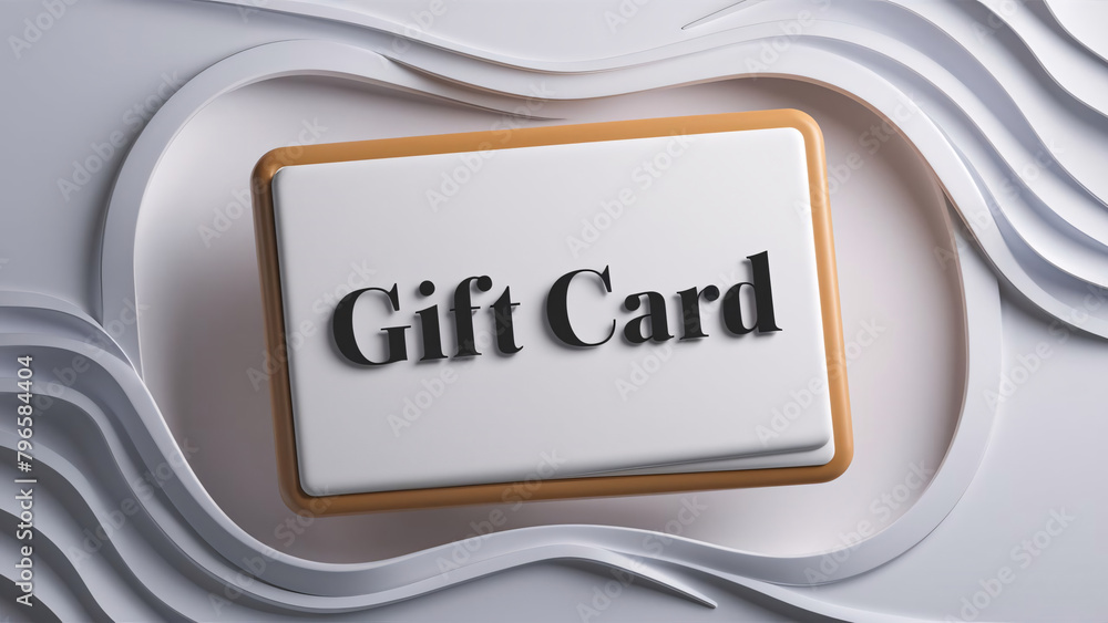 Gift card, blanck card, ideal packaging design for online sales card ...