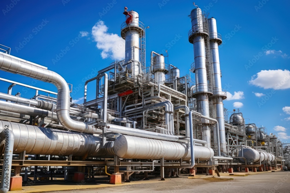 Refinery factory architecture vehicle. Stock Photo | Adobe Stock